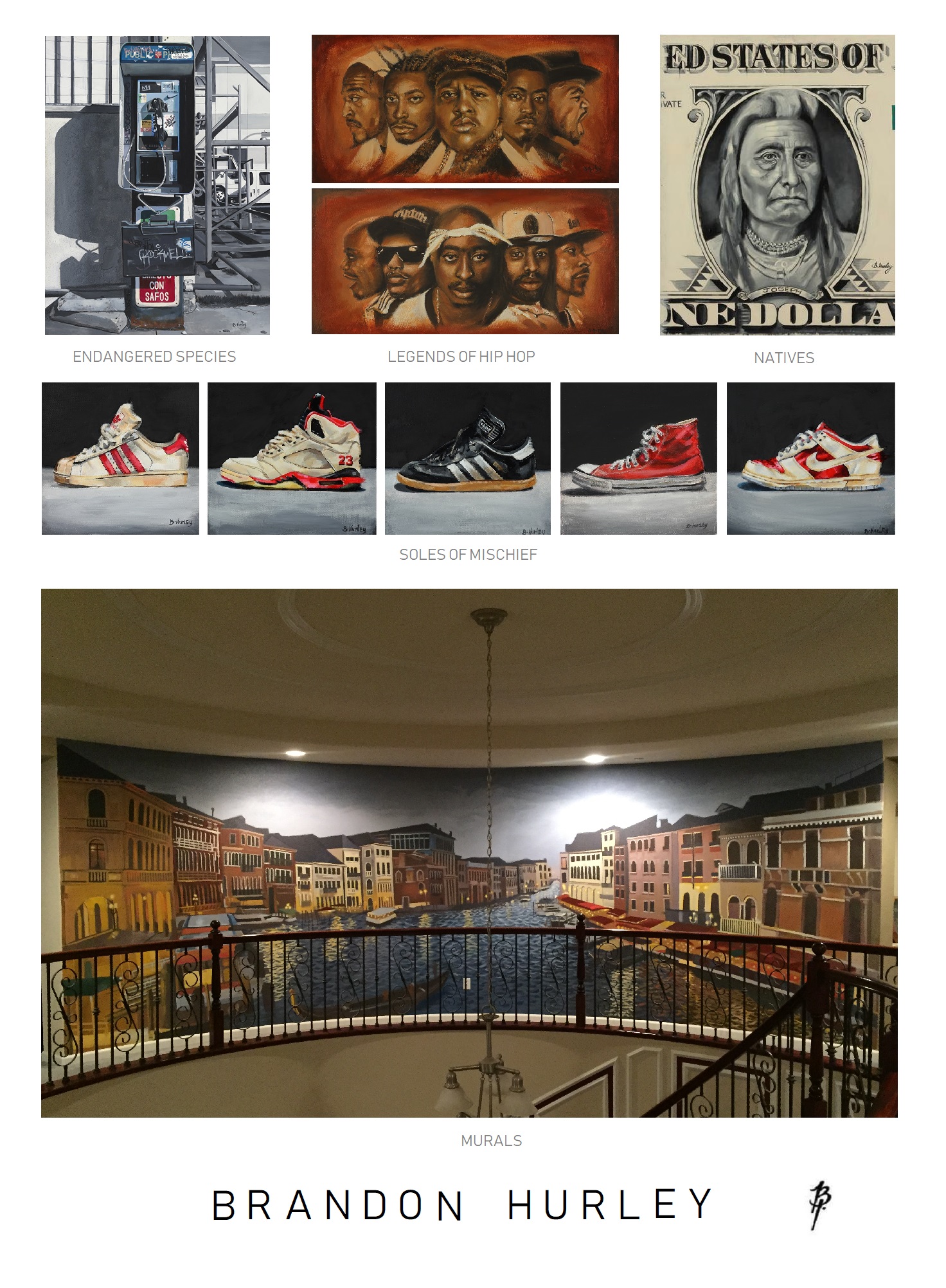 Contact x Brandon Hurley Arts | Murals, Canvases & Art Prints